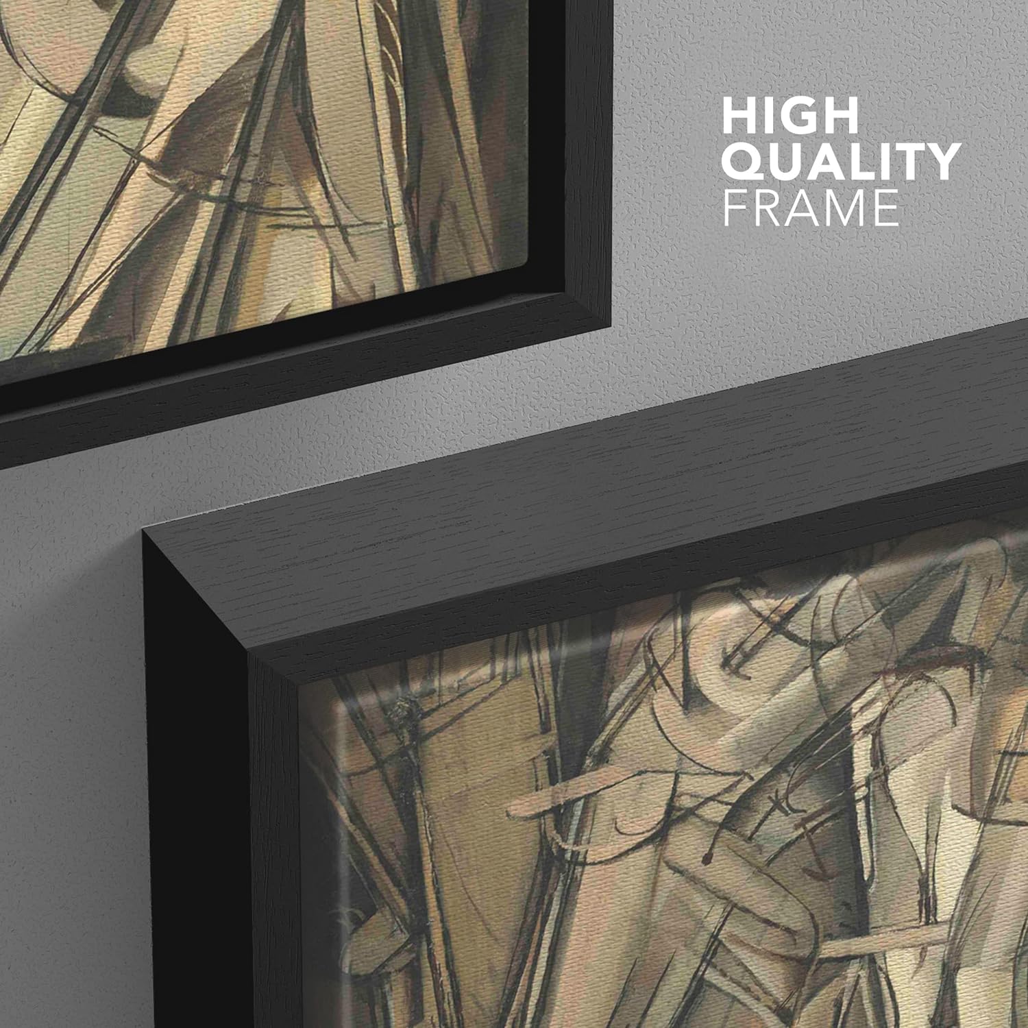 Nude Descending a Staircase No. 2 by Marcel Duchamp - Stretched Canvas – Great Art Collections