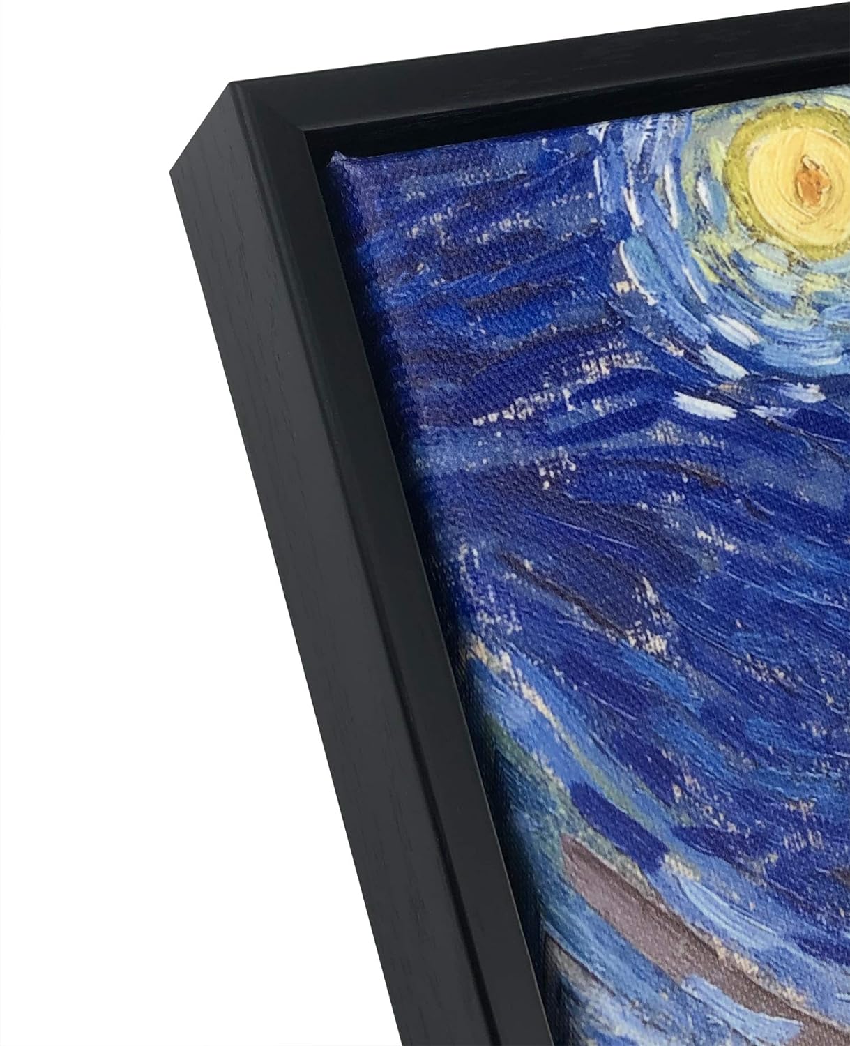 The Starry Night by Vincent Van Gogh Framed Canvas Print – Great Art ...